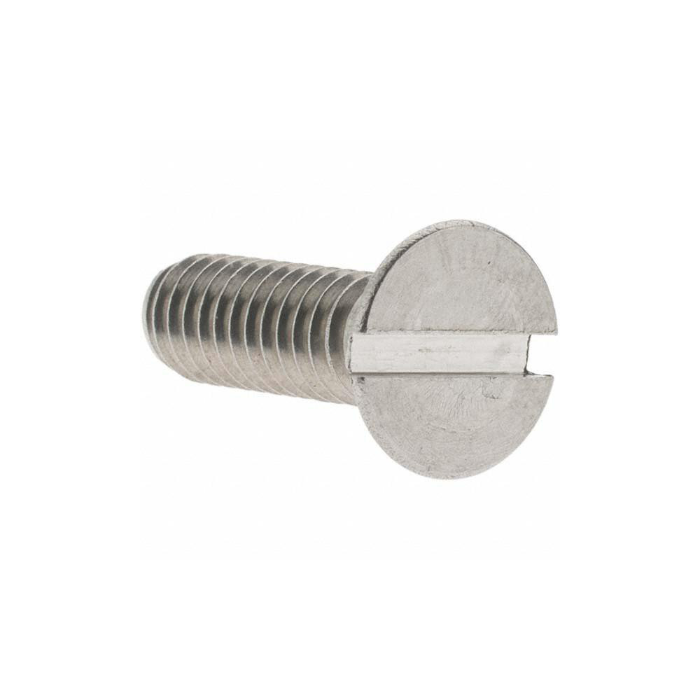 Value Collection - Machine Screw: #12-24, 3/4" Overall Length, Flat ...