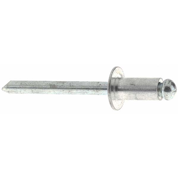 Value Collection - Open End Blind Rivet: Size 84, Dome Head, Aluminum ...