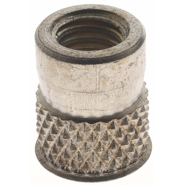 E-Z LOK - 3/8-16 UNC Brass Flush Press Fit Threaded Insert for Plastic ...