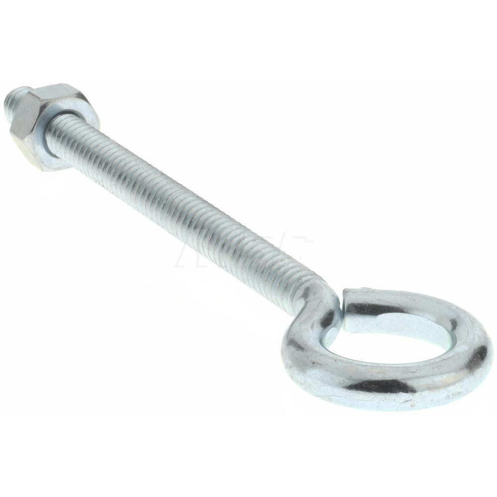 Value Collection - 1/4-20, Zinc-Plated Finish, Steel Wire Turned Eye ...
