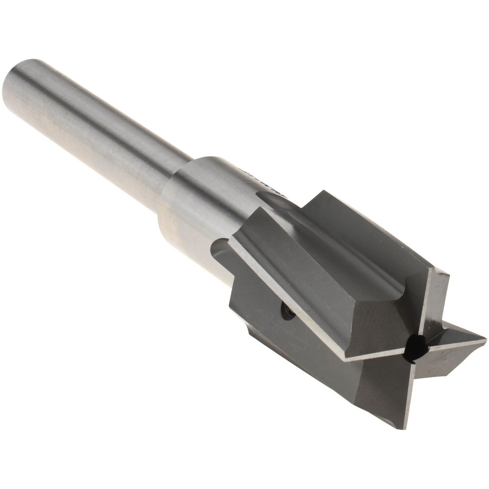 Made in USA - 1-1/8" Dia, 1/2" Shank, Dia, 1-1/2" Length of Cut, 4 ...