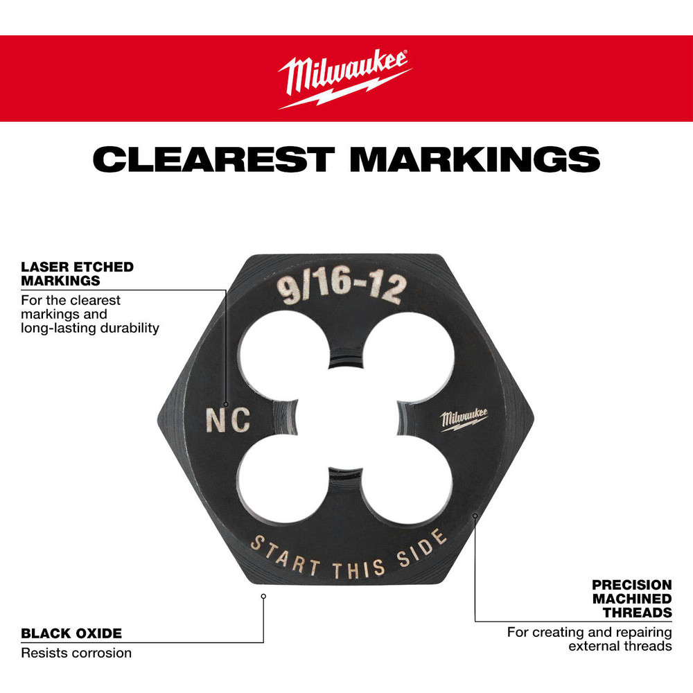 Milwaukee Tool - Hex Rethreading Die: Right Hand, No Carbon Steel | MSC ...