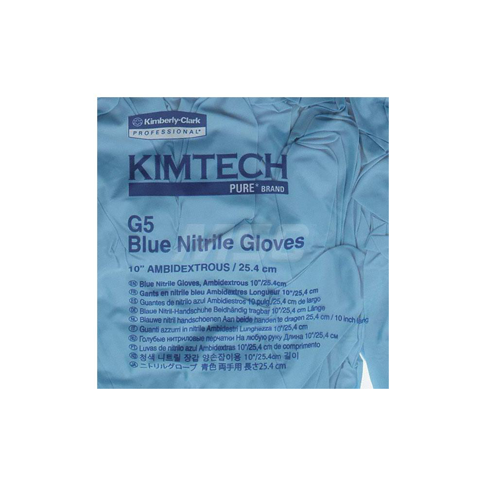 Kimtech - Disposable Gloves: Size Medium, Nitrile, Cleanroom, Powder ...