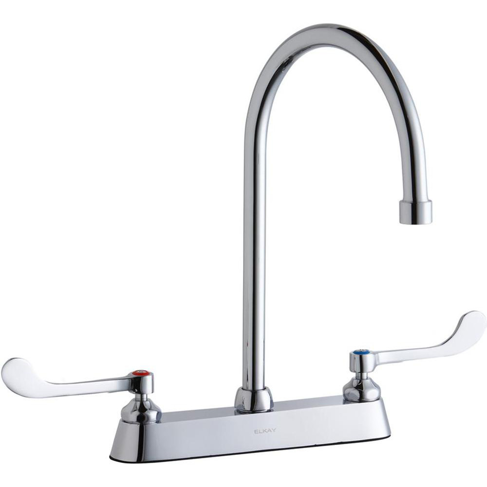 ELKAY® - Lavatory Faucets: Inlet Location: Bottom; Spout Type: Swivel ...