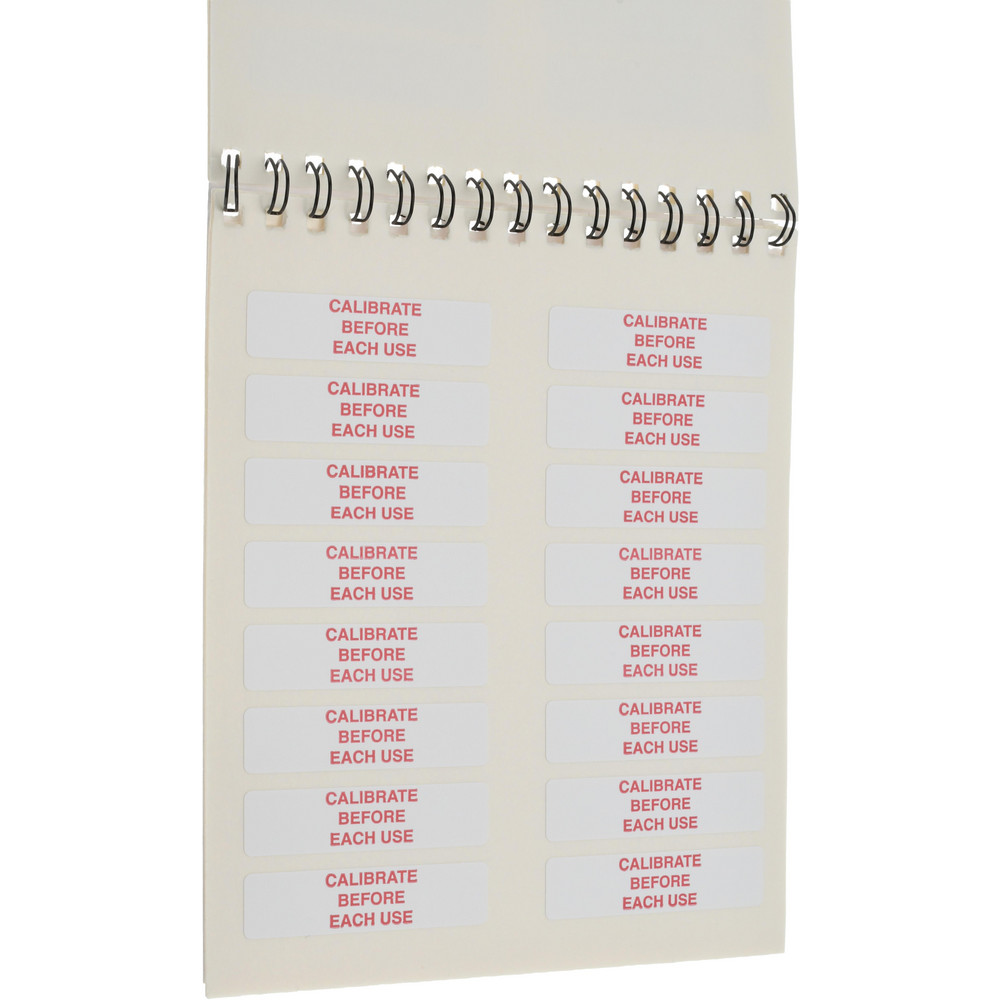 SPI - Inspection & Quality Label: "Calibrate Before Each Use __BY__DATE ...