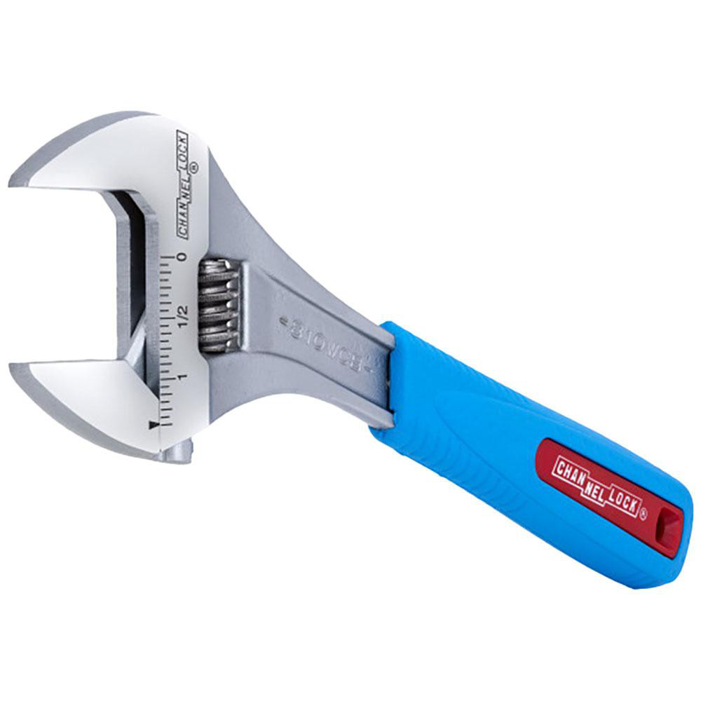 Channellock - Adjustable Wrench: 10" OAL, 1-3/8" Jaw Capacity | MSC Direct