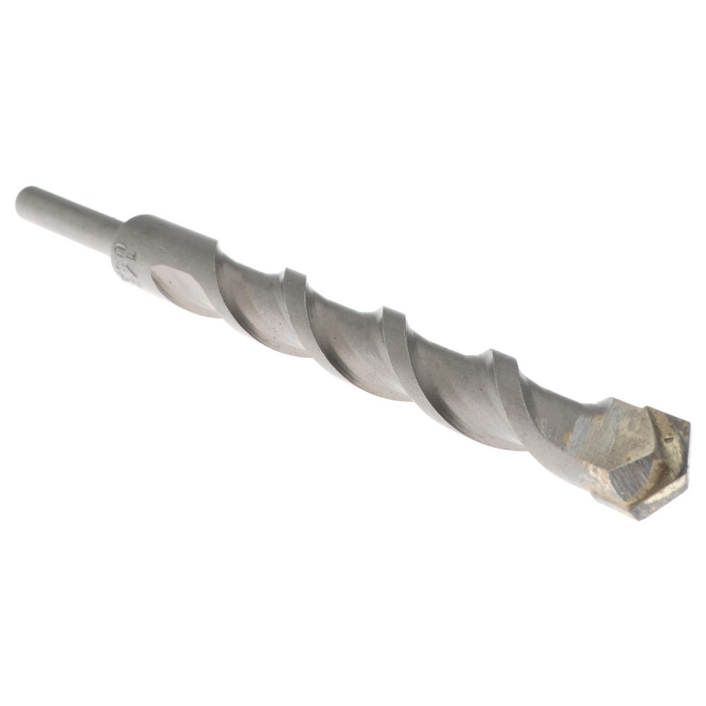 1/2" Carbide-Tipped Regular Spiral Drill Bit - 6" OAL, 1/4" Shank Diam