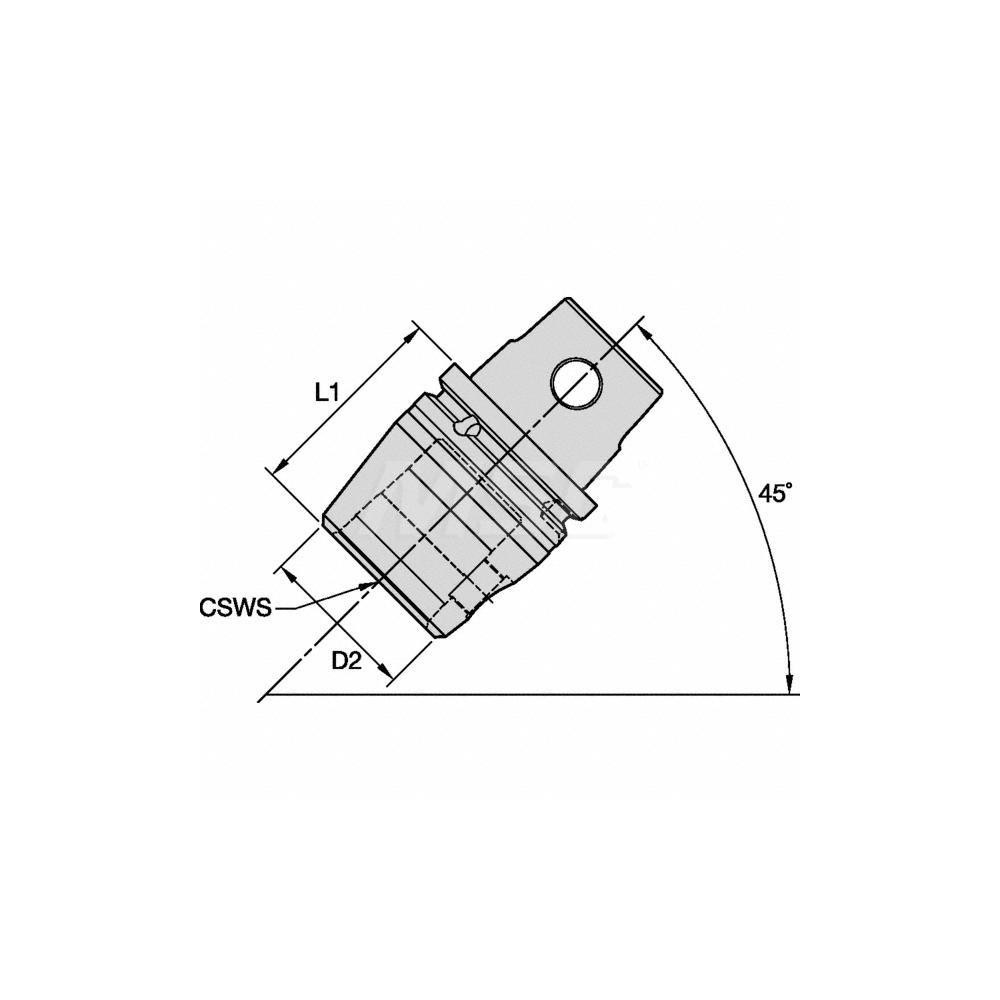 Kennametal - KM63 to KM40 Reducing Adapter | MSC Direct