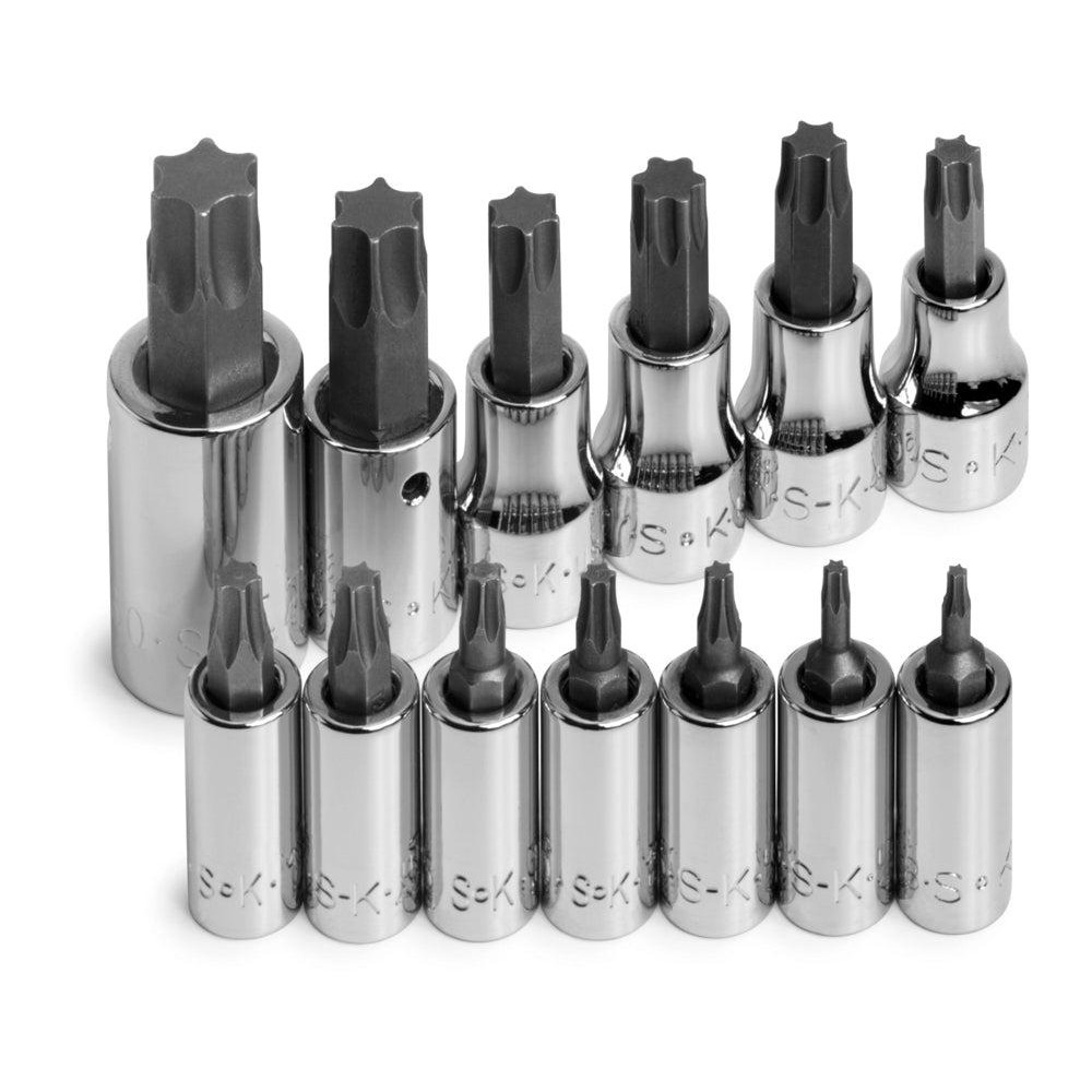 SK - Hex Bit Socket Set: 1/4, 3/8 & 1/2" Drive, 13 Pc | MSC Direct