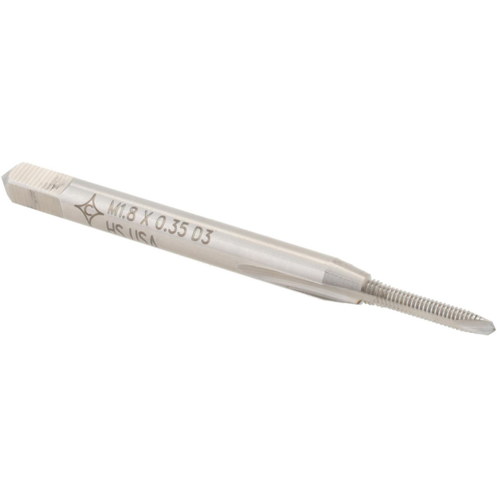 Cleveland - Spiral Point Tap: M1.8x0.35 Metric, 2 Flutes, Plug Chamfer ...
