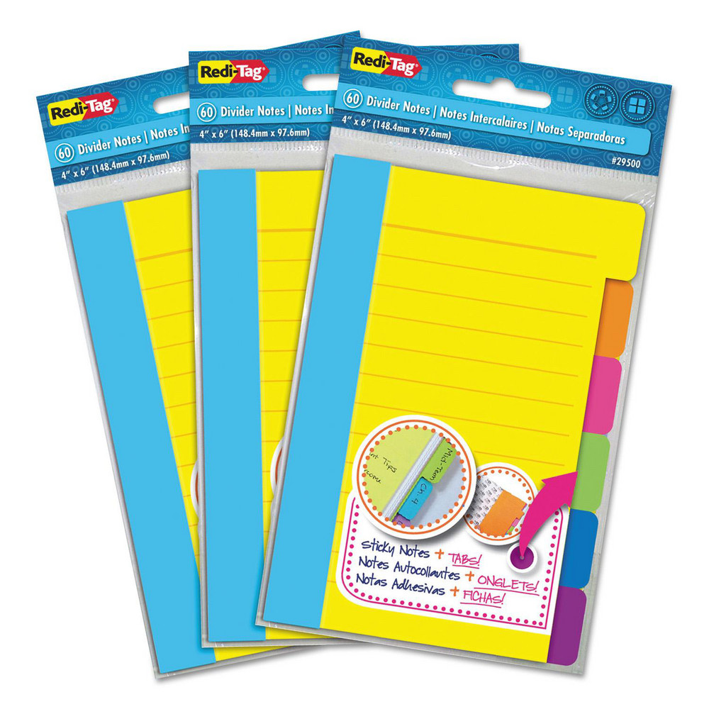 Redi-Tag - Tabs, Indexes & Dividers: Novelty Pads, Neon Green, Neon ...