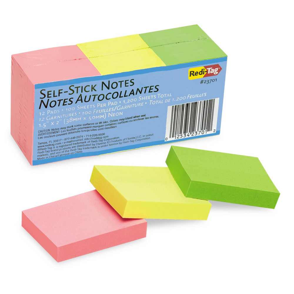 Redi-Tag - Tabs, Indexes & Dividers: Tab Type: Standard Self-Stick Pads ...