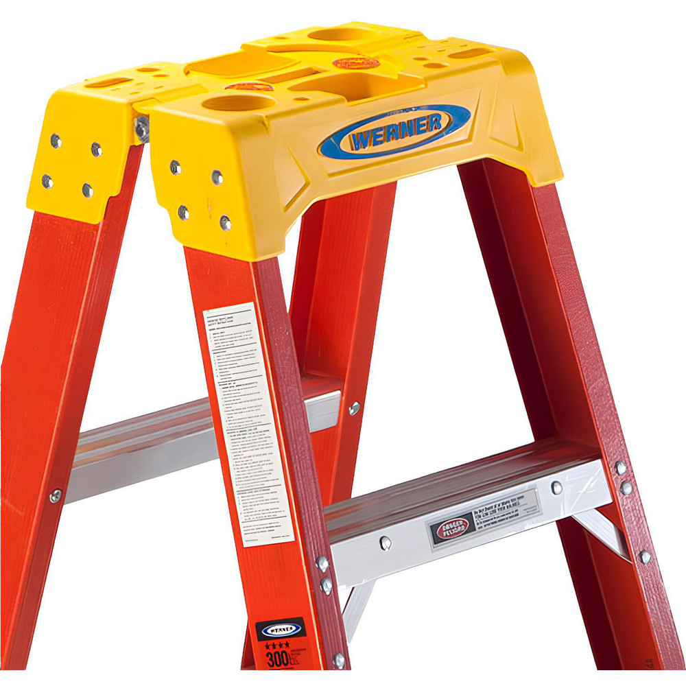 Werner - 7 Step Fiberglass Foldable Step Ladder: Type IA 300 lb ...