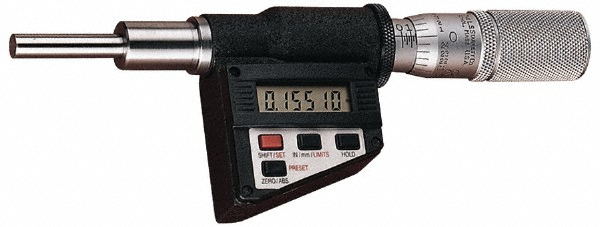 Starrett - 0 to 25mm Range, 1/4" Spindle Diameter, 2-1/4" Spindle ...