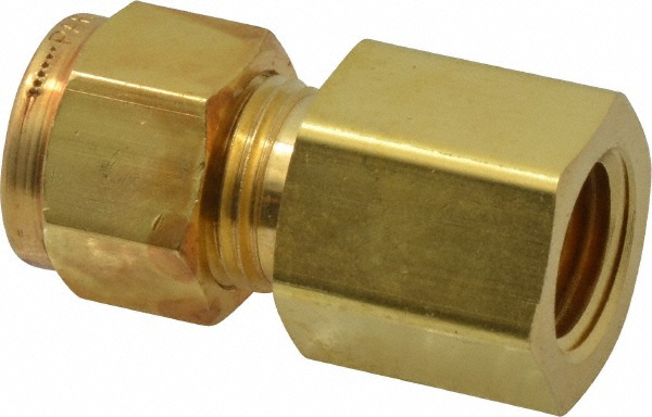 Parker - 3/8" Tube OD x 1/4-18 FPT Brass Compression Tube Female ...