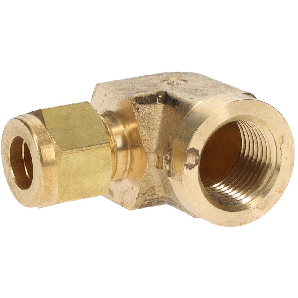 Parker - Compression Tube Female Elbow: 3/8" Tube OD, Compression x ...