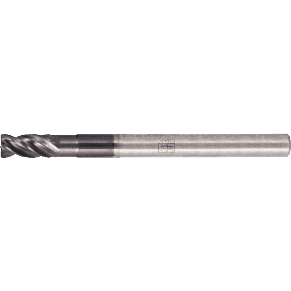 PFERD - Corner Chamfer End Mill: 3/16" Dia, 3/16" LOC, 4 Flute, 0.0120 ...