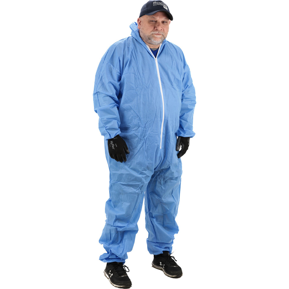 PRO-SAFE - Non-Disposable Rain & Chemical-Resistant Coveralls: Size 3X ...