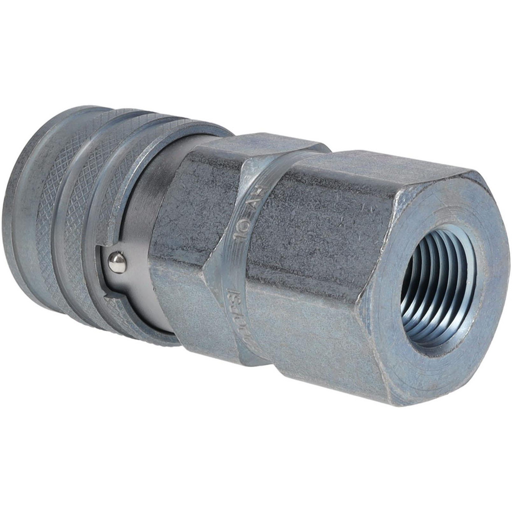 Parker - Hydraulic Hose Coupler: No Lock Female Pipe Thread Coupler1/2 ...