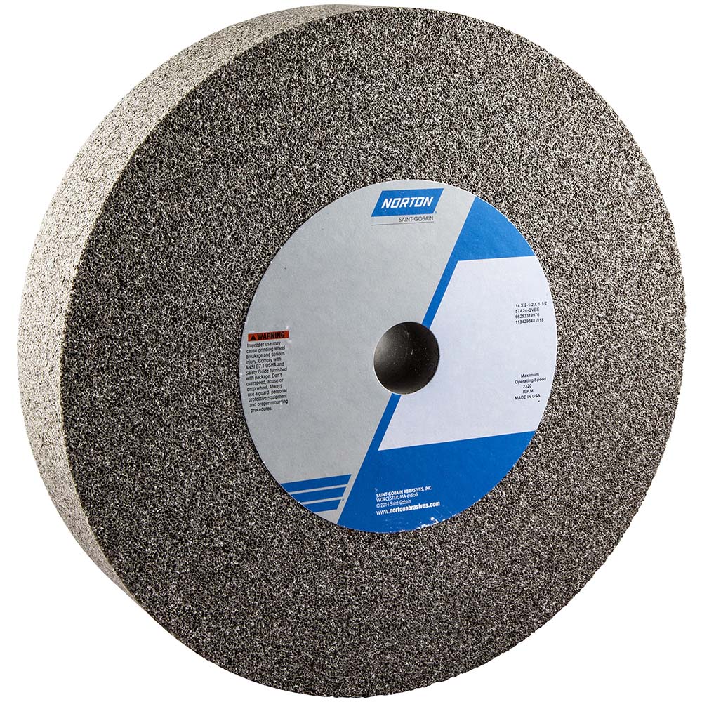 Norton - Bench & Pedestal Grinding Wheel: 2-1/2" Thick, 1-1/2" Hole Dia ...