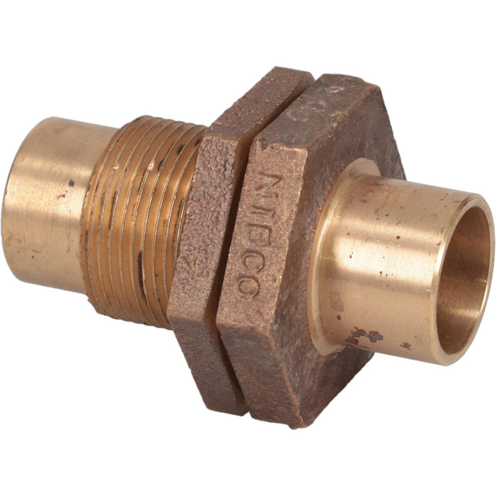 NIBCO Cast Copper Pipe Bulkhead: 3/4" Fitting, C x C, Pressure Fitting ...