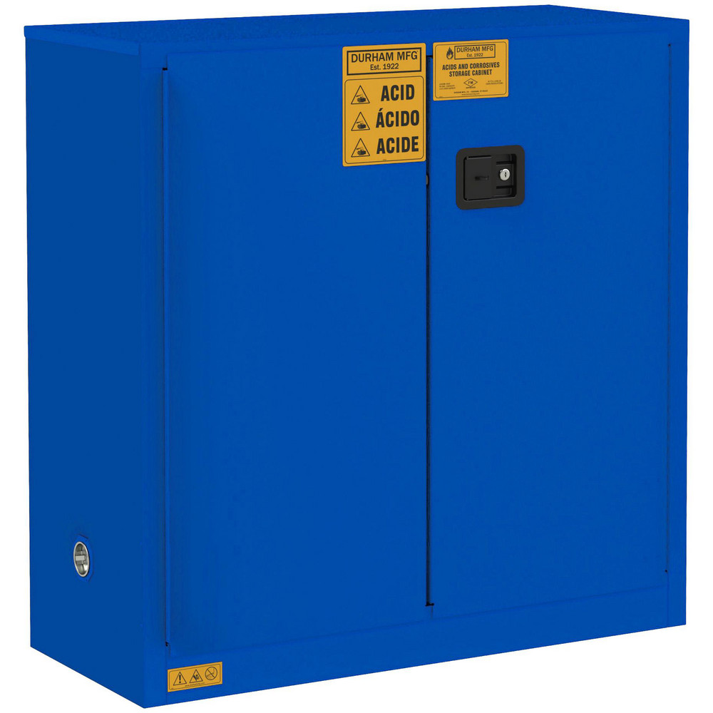 Durham - Corrosives Safety Cabinet: Blue | MSC Direct
