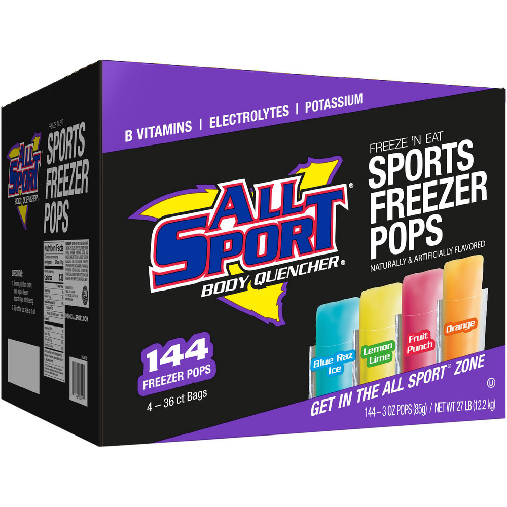 All Sport - All Sport Freeze Pop: 3 oz Pouch, Blue Raz Ice, Fruit Punch ...
