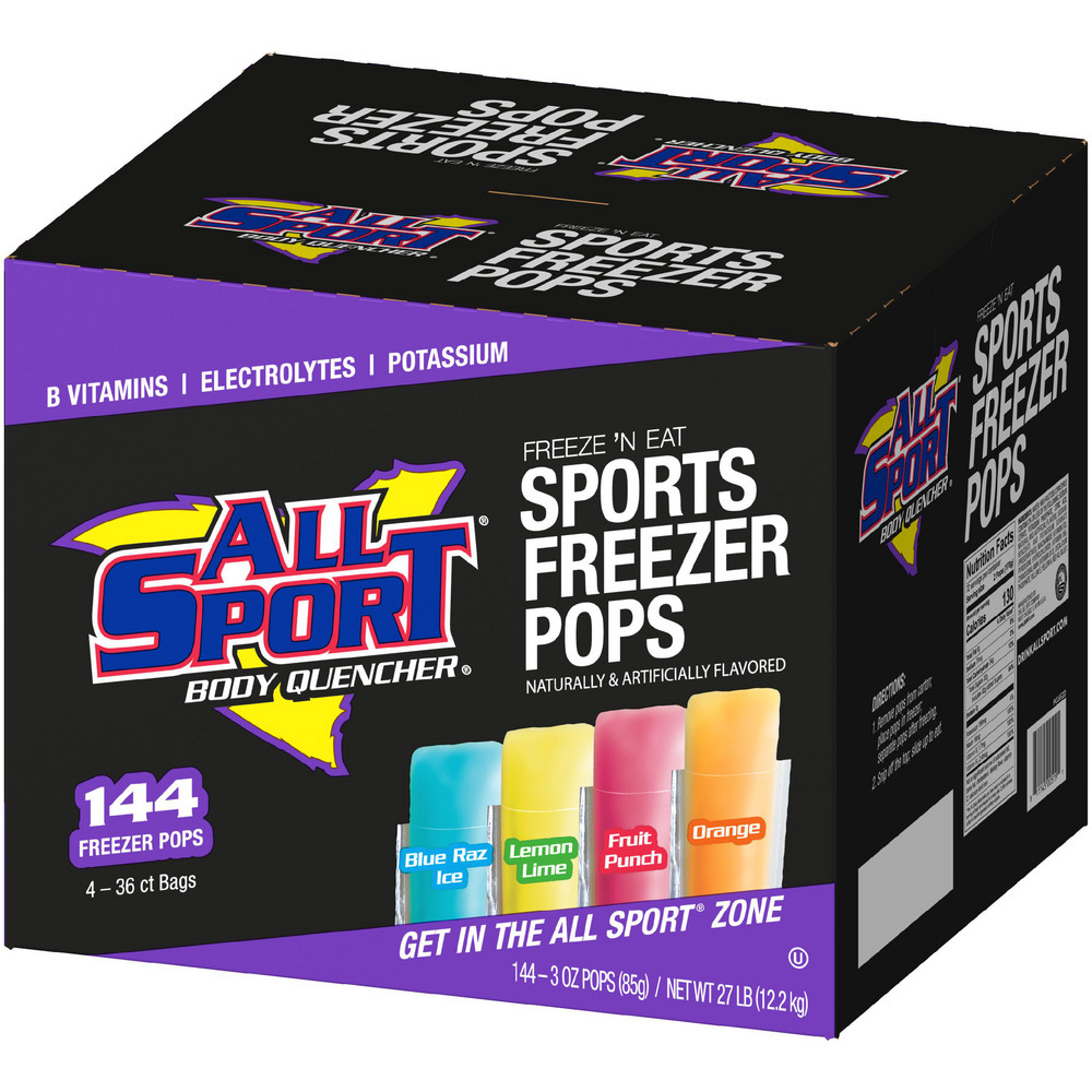 All Sport - All Sport Freeze Pop: 3 oz Pouch, Blue Raz Ice, Fruit Punch ...