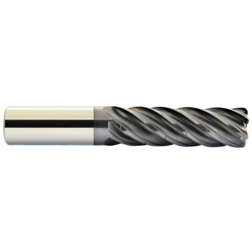 Accupro - Corner Radius End Mill: 3/8" Dia, 1/2" LOC, 0.0100" Radius, 6 Flute, Solid Carbide ...