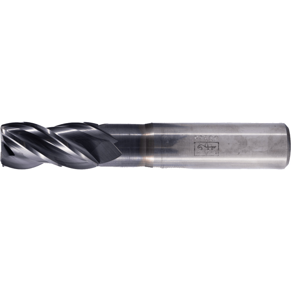 PFERD - Corner Chamfer End Mill: 1/2" Dia, 1/2" LOC, 4 Flute, 0.0470 ...