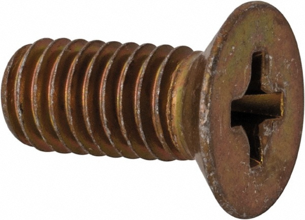 Value Collection - Machine Screw: #10-32, 7/16" Overall Length, Flat ...