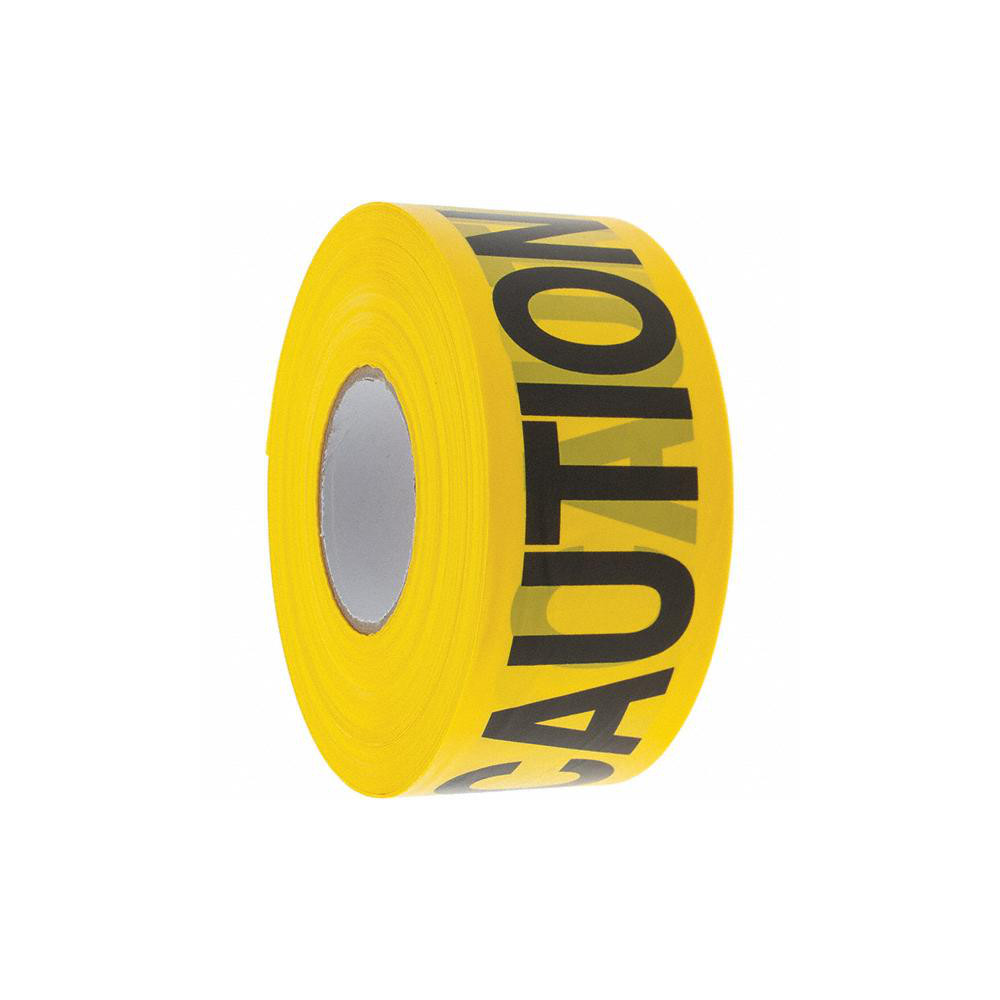 C.H. Hanson - Barricade Tape: Black & Yellow, Message:" Caution - Do Not Enter", 3.0000" Width ...