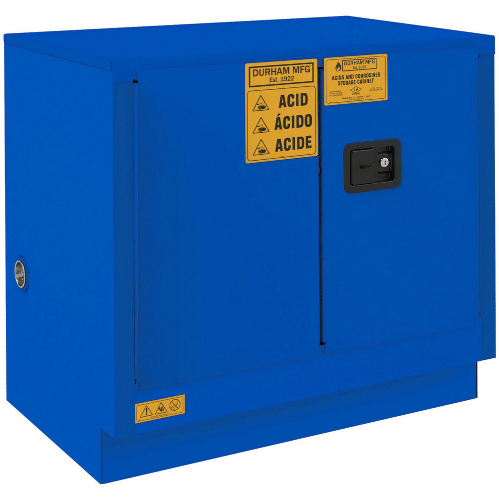 Durham - Corrosives Safety Cabinet: Blue | MSC Direct