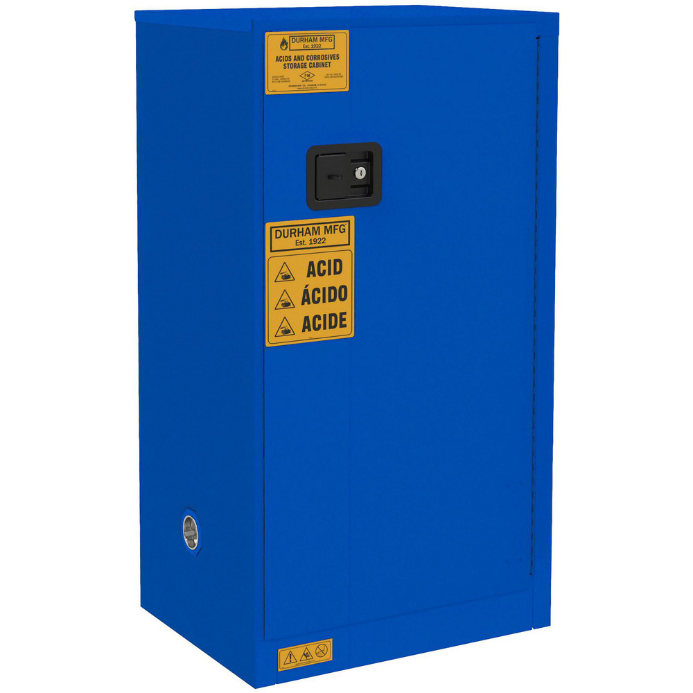 Durham - Corrosives Safety Cabinet: Blue | MSC Direct