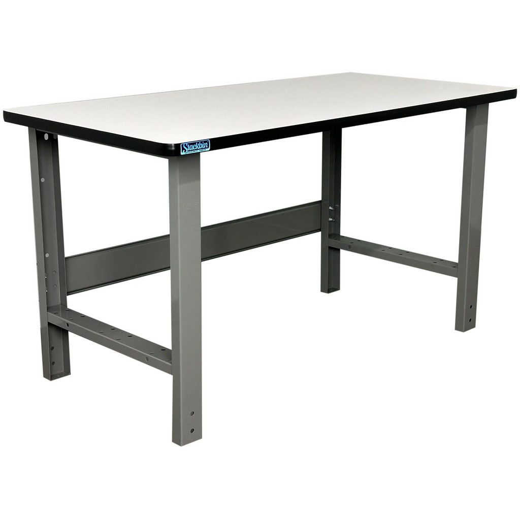 Stackbin - Stationary Work Table: 48" Wide, 36" Deep, 34 to 34" High ...