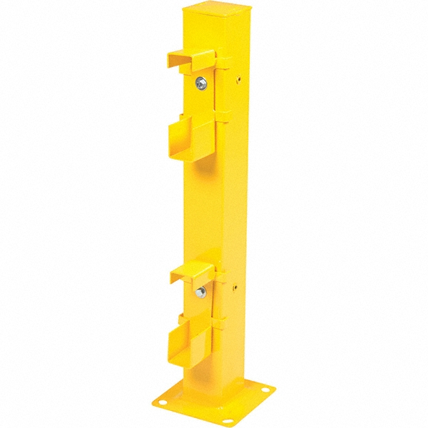 Steel King - Double 42 Inch High Corner Steel Guard Rail Mount Post ...