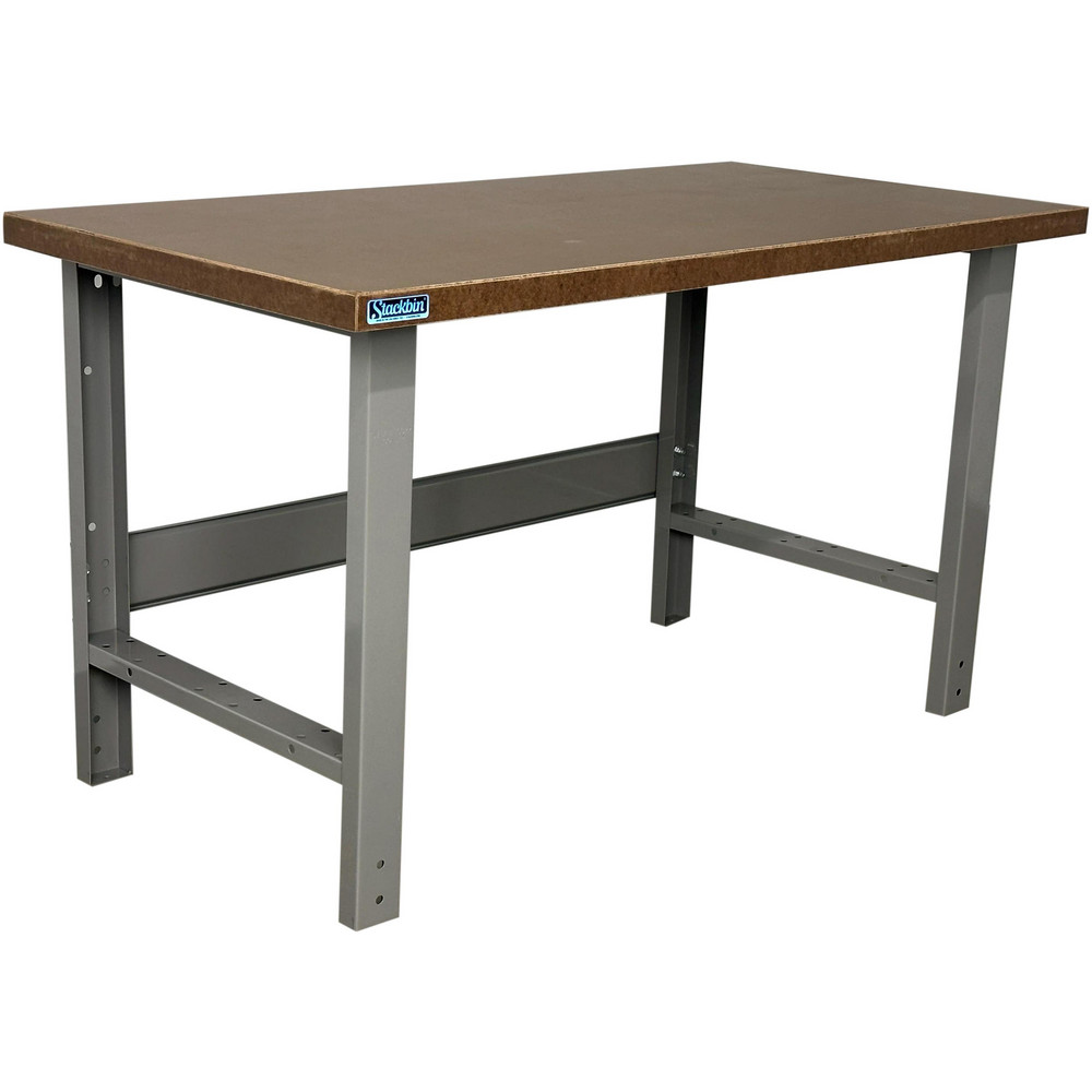 Stackbin - Stationary Work Table: 60" Wide, 36" Deep, 34 to 34" High ...