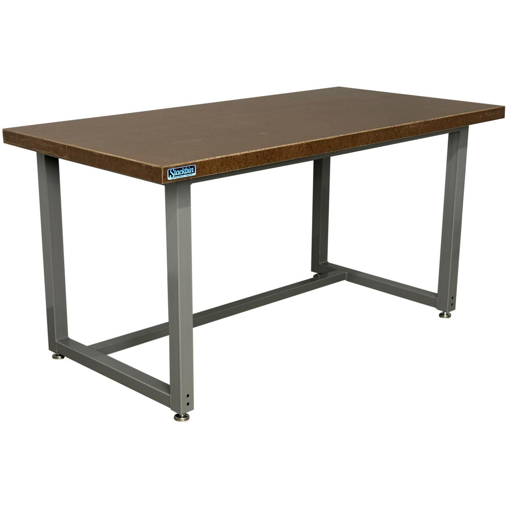 Stackbin - Stationary Work Table: 60" Wide, 36" Deep, 34 to 34" High ...