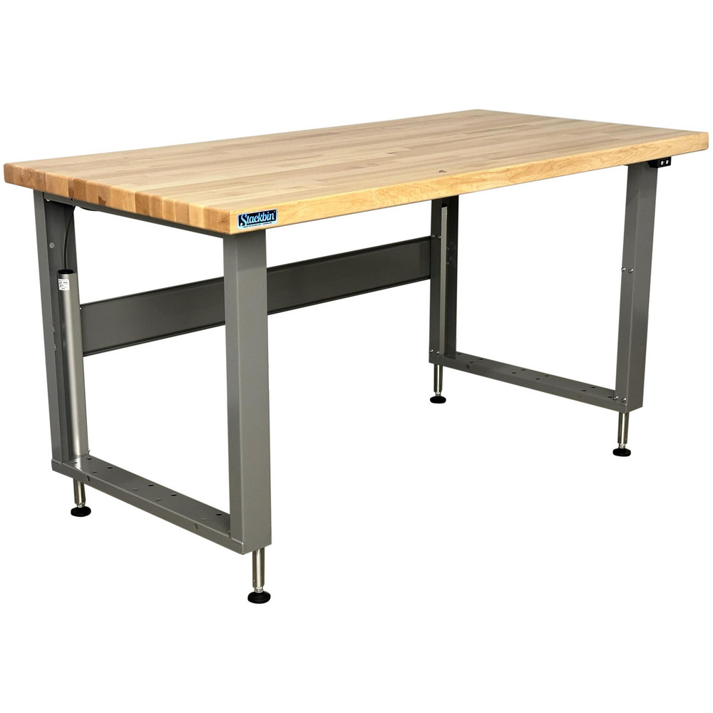 Stackbin - Stationary Work Table: 48" Wide, 30" Deep, 30 to 30" High ...
