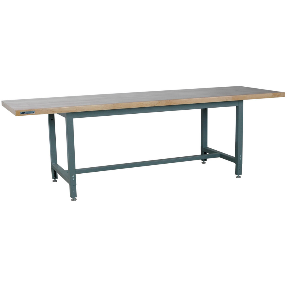 Stackbin - Stationary Work Table: 96" Wide, 30" Deep, 34 to 34" High ...