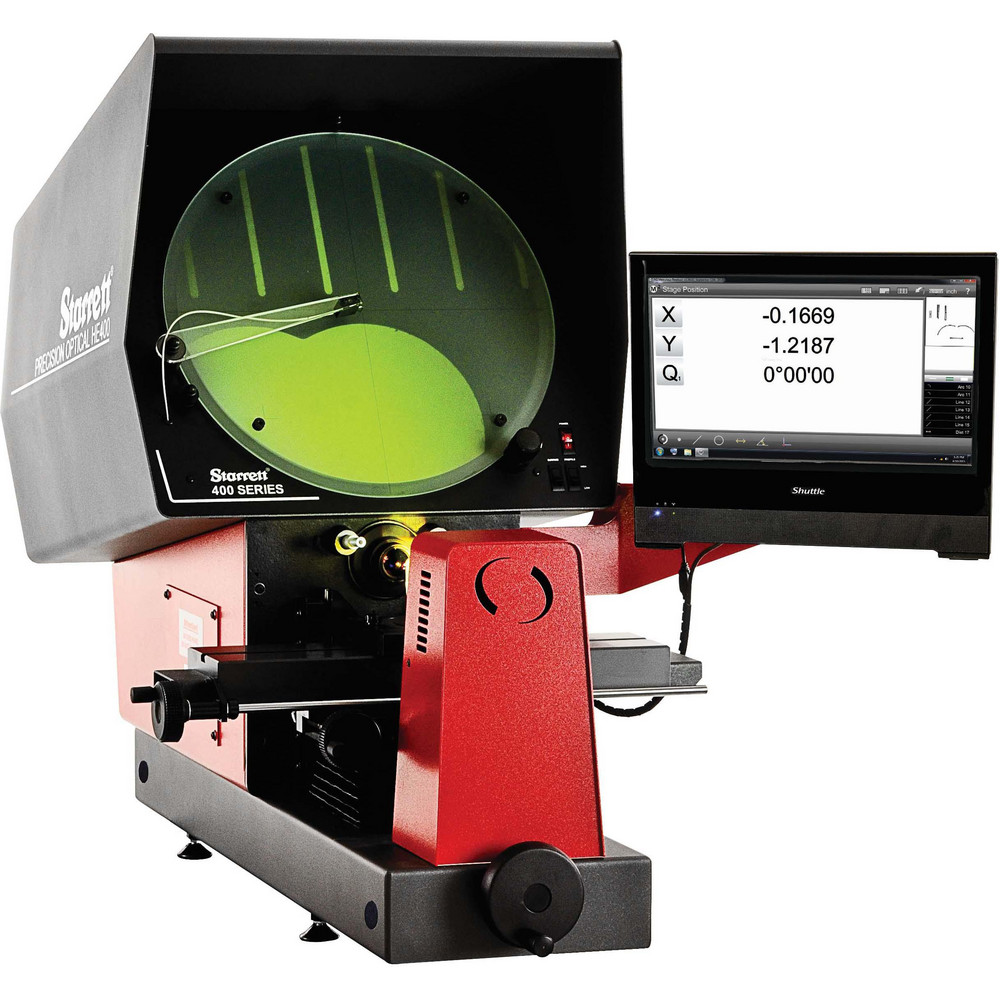Starrett - Optical Comparators: Inverted, Horizontal, 10x, 16.0000 ...