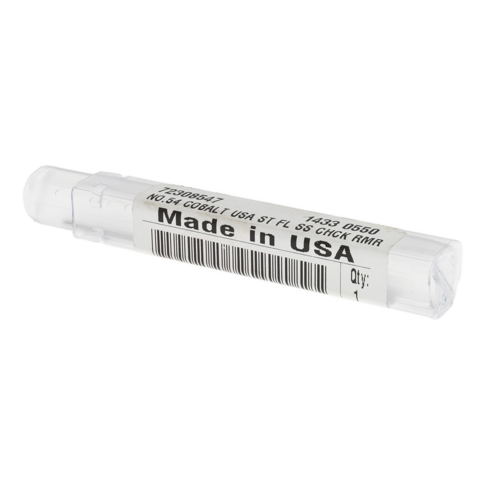 Made in USA - Chucking Reamer: #54, 2-1/2" OAL, 1/2" Flute Length ...