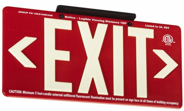 NMC - Exit, Plastic Exit Sign - 72311574 - MSC Industrial Supply