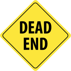 AccuformNMC - Traffic Control Sign: Diamond, Dead End | MSC Direct
