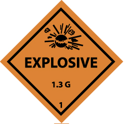 AccuformNMC - Explosive 1.3G Shipping Label | MSC Direct