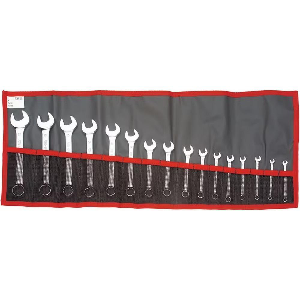 Facom - Combination Wrench Set: 16 Pc, 3/16 to 11/16"3 to 17 mm Wrench ...
