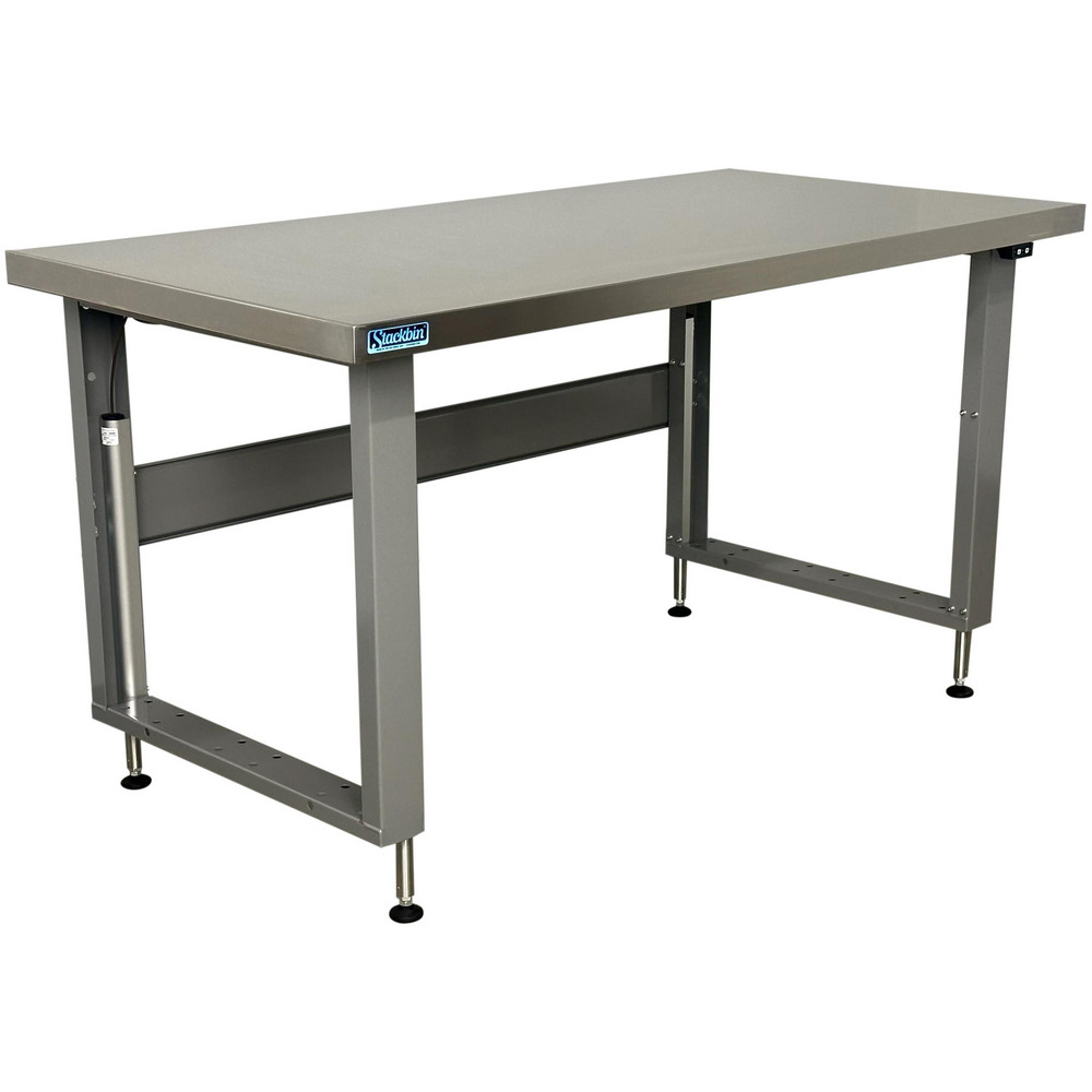 Stackbin - Work Bench: 60" Wide, 36" Deep, 30 to 30" High, Painted ...