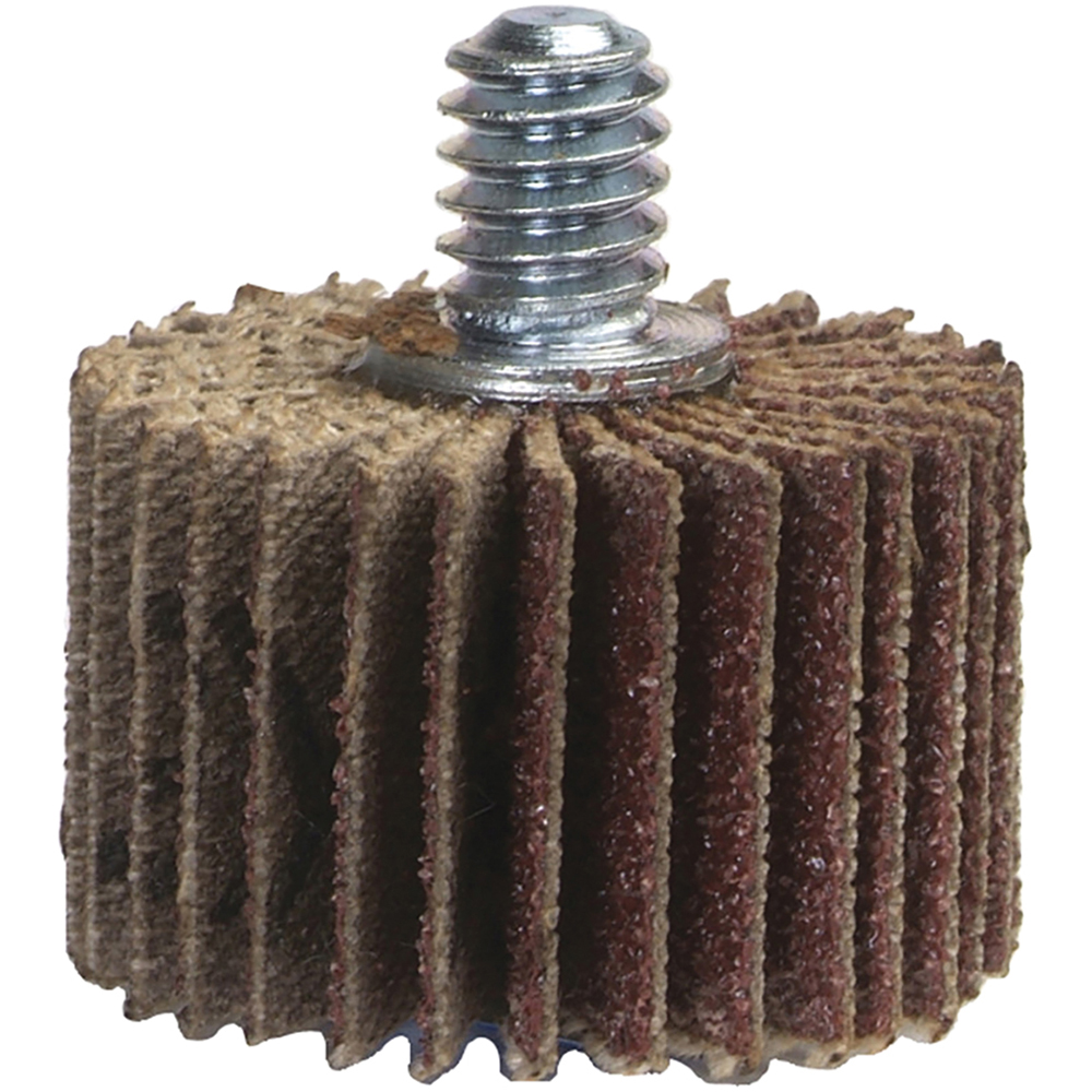 Merit Abrasives - Mounted Flap Wheel: 2" Dia, 1/2" Face Width, 320 Grit ...