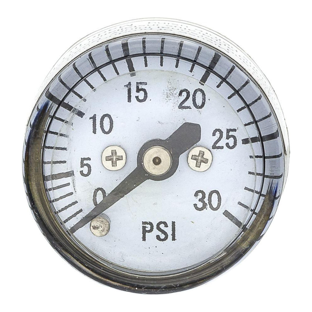 PIC Gauges - Pressure Gauge: 1" Dial Dia, 0 to 30 psi, 1/8" NPT, Center Back Mount | MSC Direct