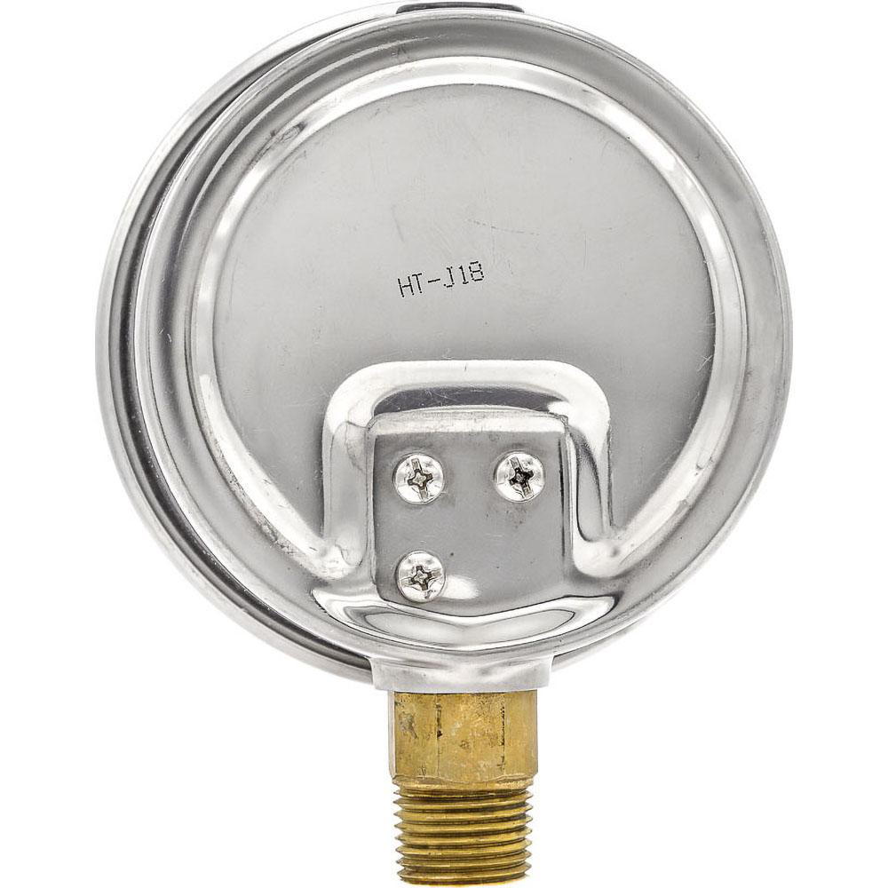 PIC Gauges - Pressure Gauge: 4" Dial Dia, -30 to psi, 1/2" NPT, Lower ...